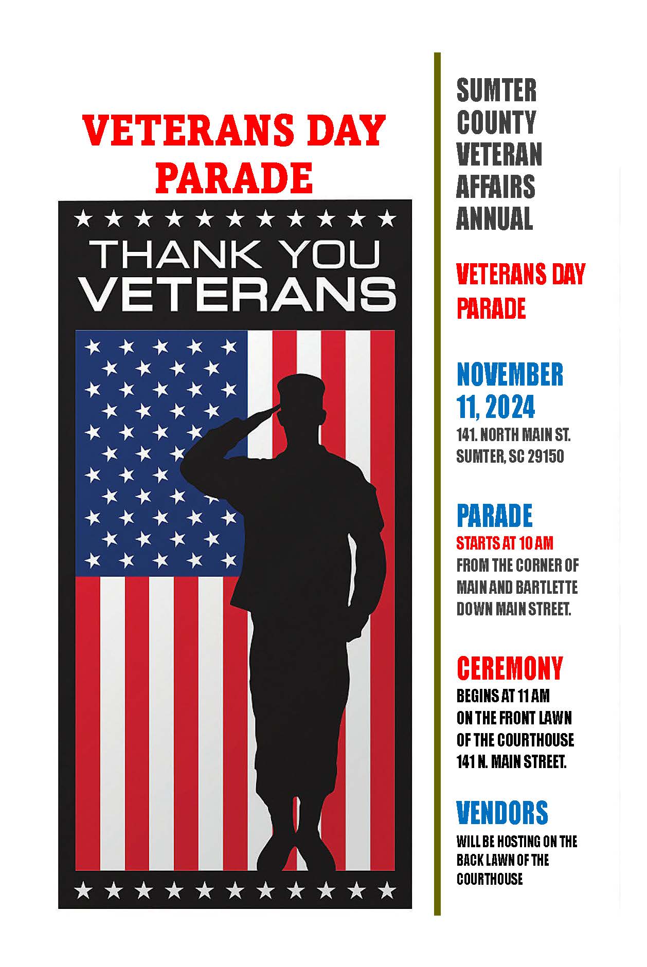 2024 Veterans Day Events | SC Department Of Veterans' Affairs